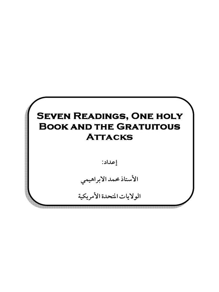 7 Seven Reading Qiraat | PDF | Islamic Texts | Abrahamic Religions