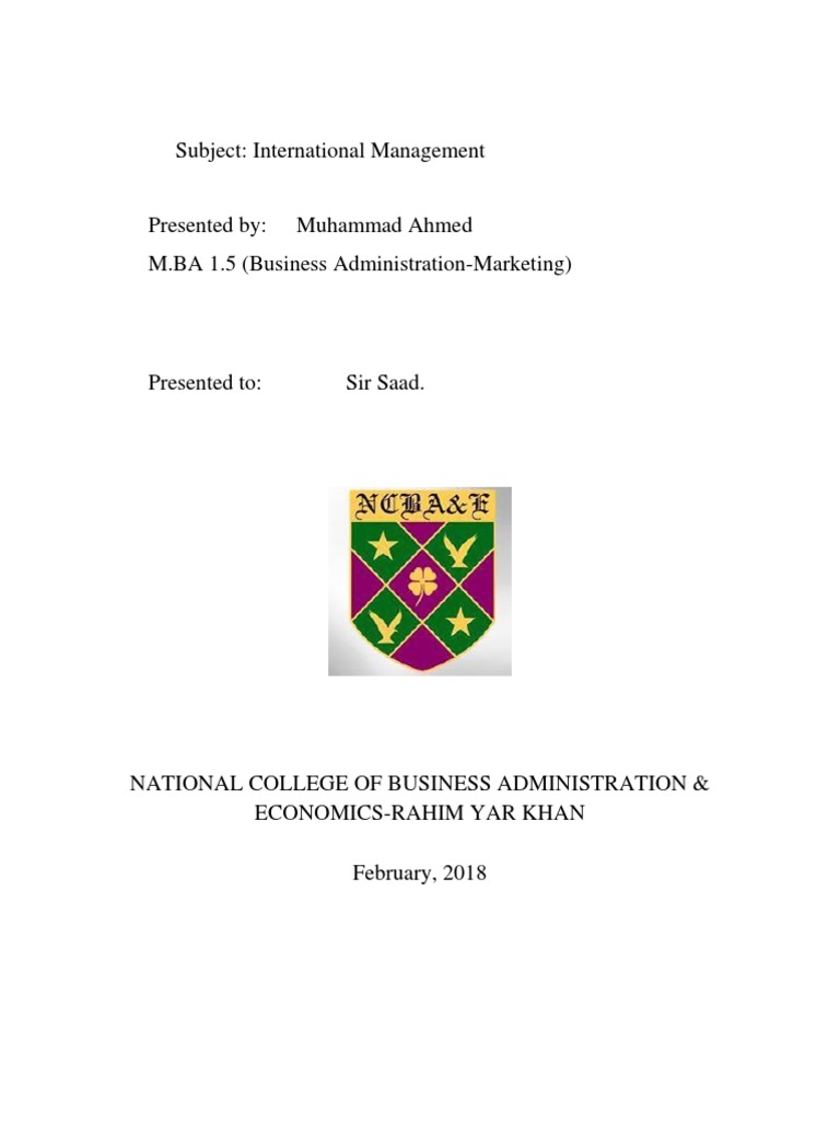 Assignment | PDF | Ireland | Strategic Management