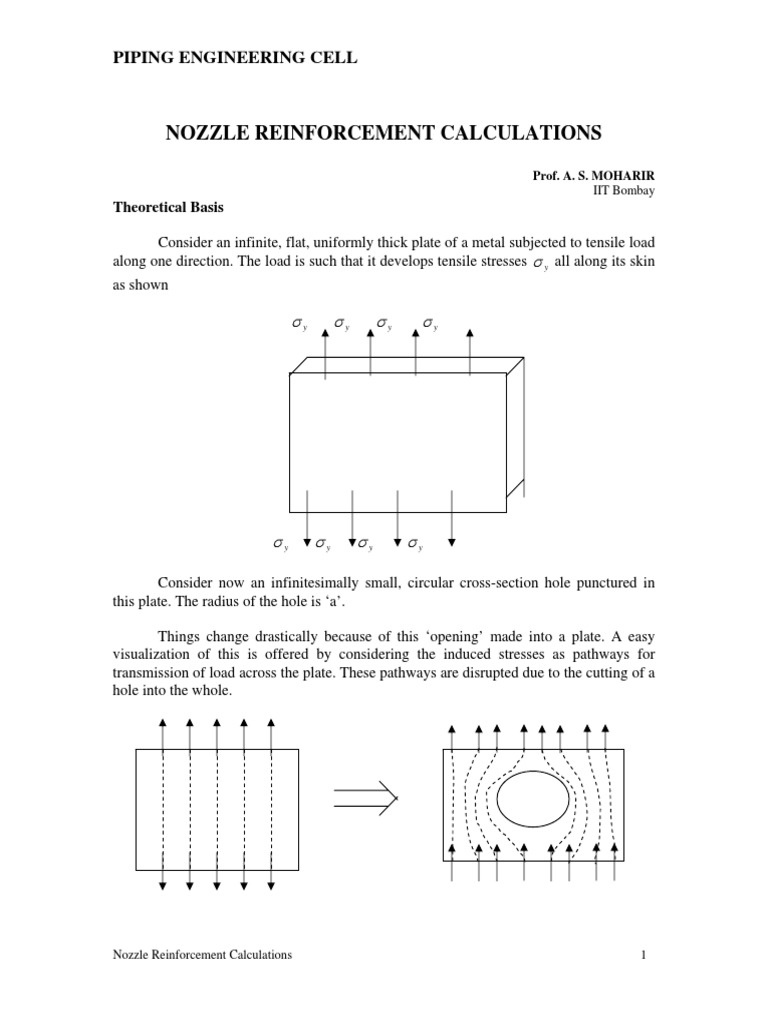 06 Nozzle Reinforcement PDF | PDF | Stress (Mechanics) | Area