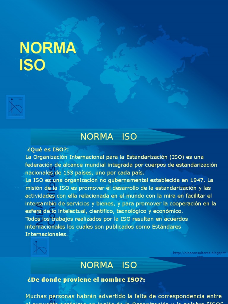 Que Es Iso | PDF | Organización internacional para la estandarización ...