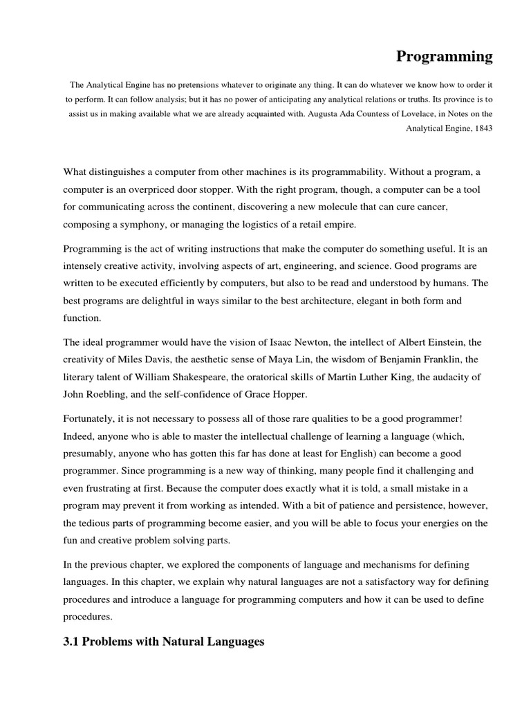 Project English | PDF | Programming Language | Computer Program