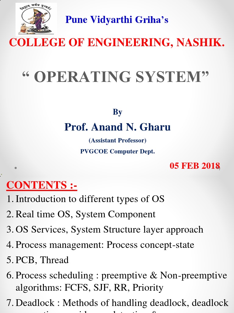 Final Chapter - 6 Spos-2018 | PDF | Thread (Computing) | Scheduling (Computing)