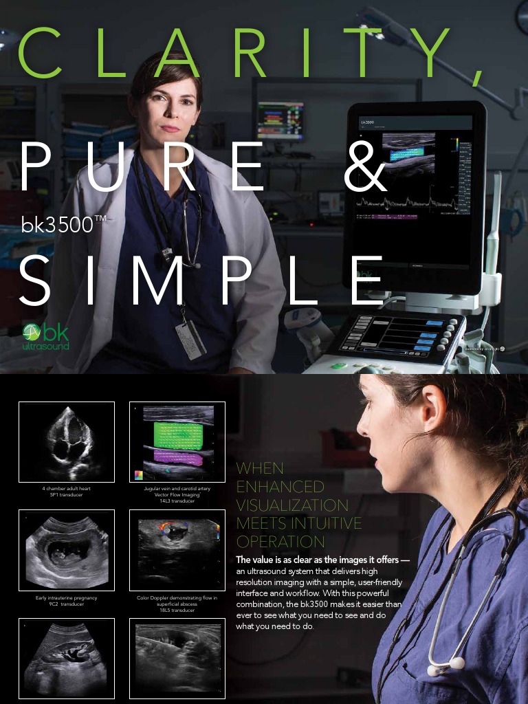 Bk3500 Brochure | PDF | Medical Ultrasound | Medical Imaging