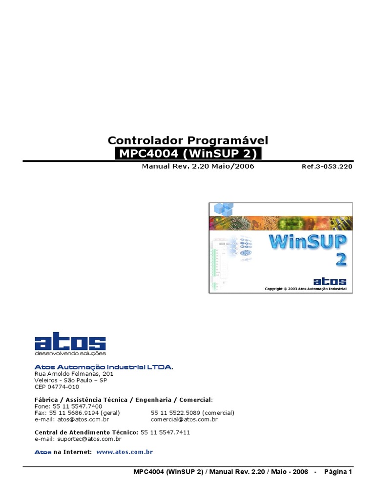PLC Atos PDF | PDF | Centro de atendimento | Automação