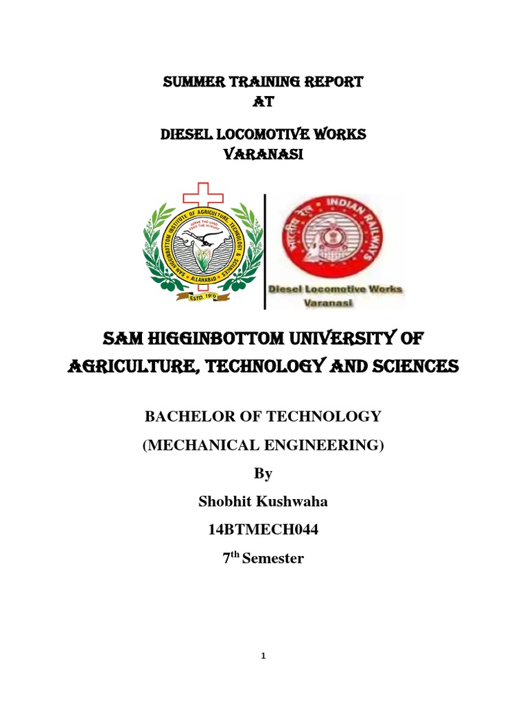 Training Report DLW | PDF | Locomotives | Axle