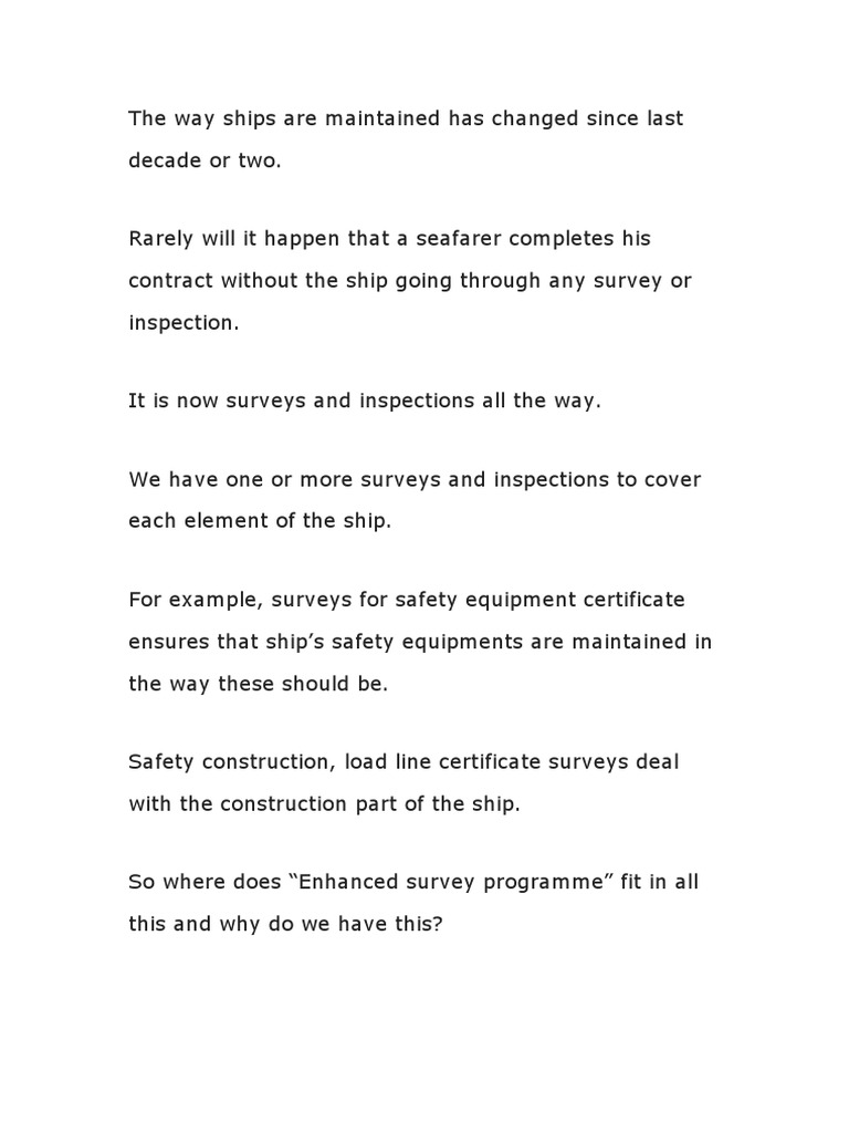 Here Is What You Need To Know About Enhanced Survey Programme | PDF ...