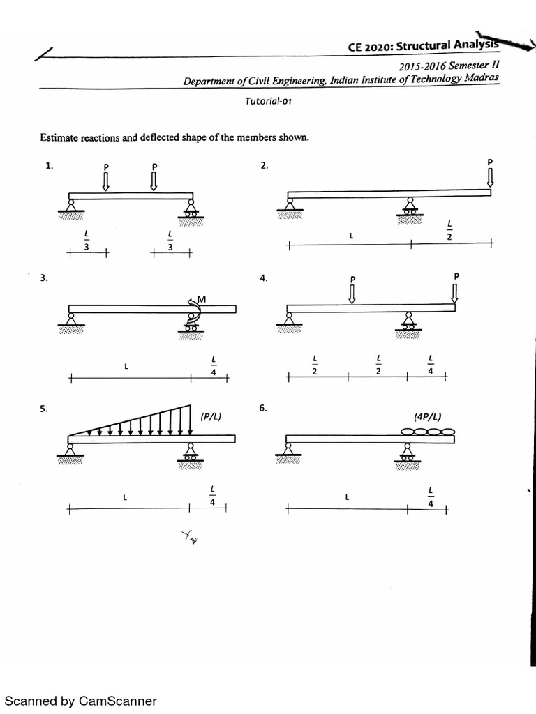 CE2020 Tutorial 1 | PDF