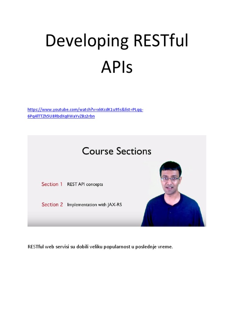 REST and RESTfull APIs Basics | PDF