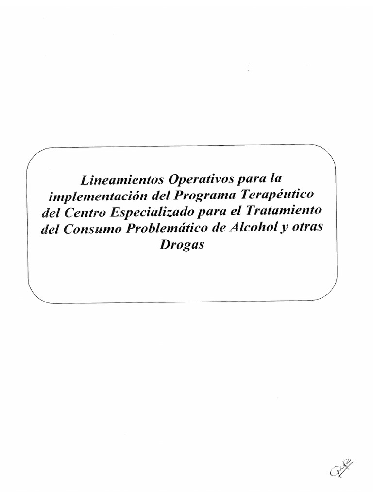 Lineamientos Operativos CETAD | PDF