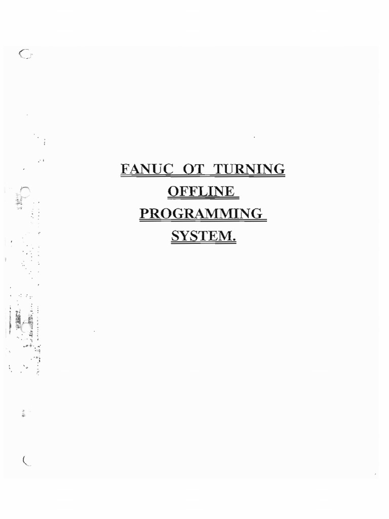 CNC Offline Programming System Overview | PDF | Computer File | Floppy Disk