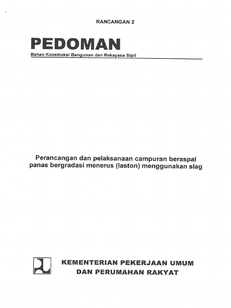 Pedoman Rancangan 2 Laston | PDF