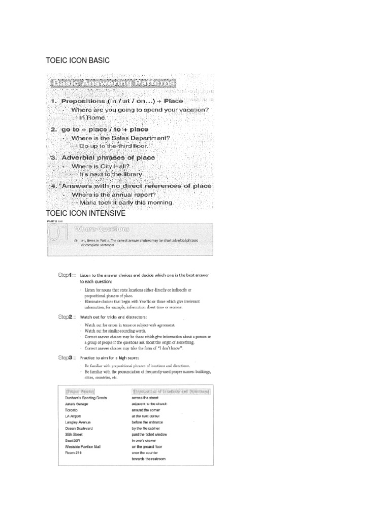 Toeic Icon Basic | PDF