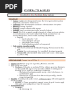 Contracts Cheat Sheet | PDF | Offer And Acceptance | Law And Economics