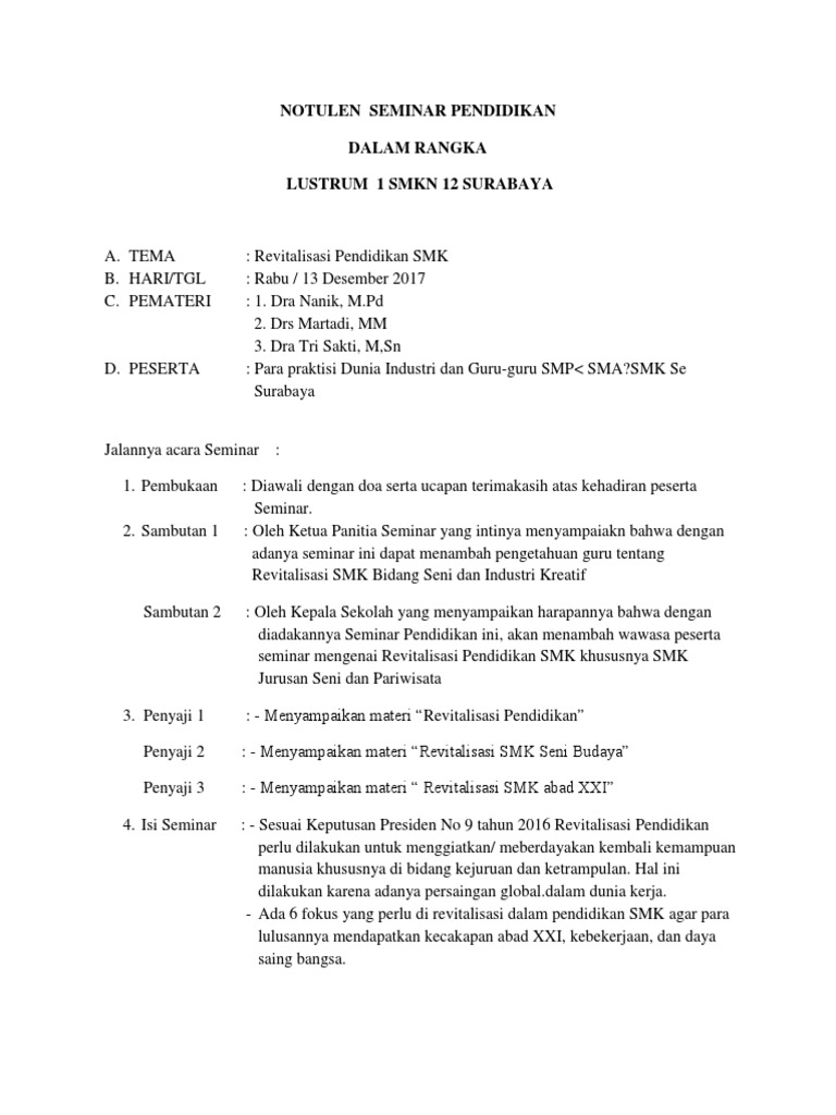 NOTULEN SEMINAR Lustrum B Lilies | PDF