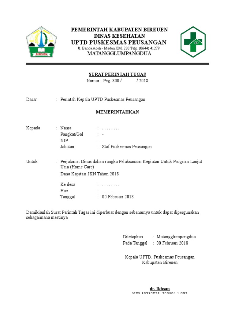 #Format SPT - Turun Desa (JKN) | PDF