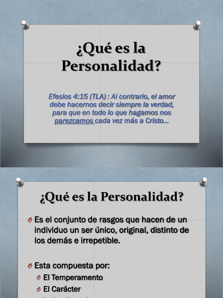 Qué Es La Personalidad | PDF