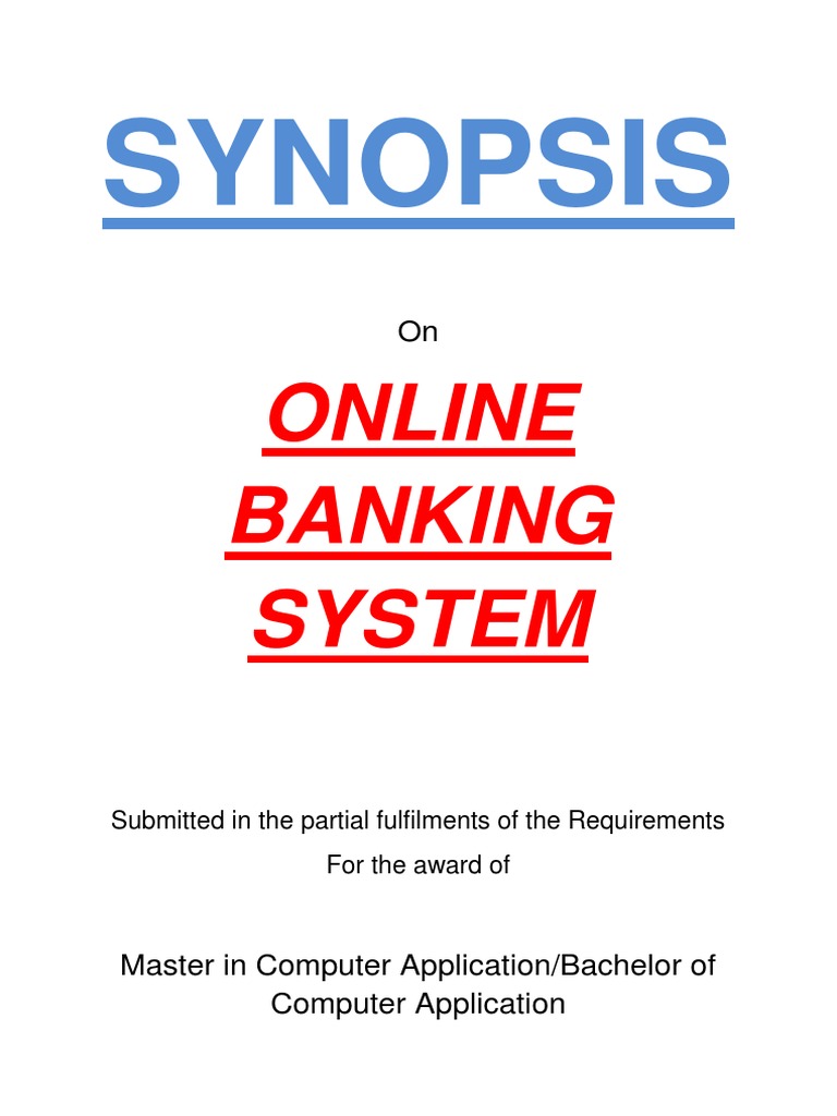 129-Online Banking System - Synopsis | PDF | Online Banking | Banks ...