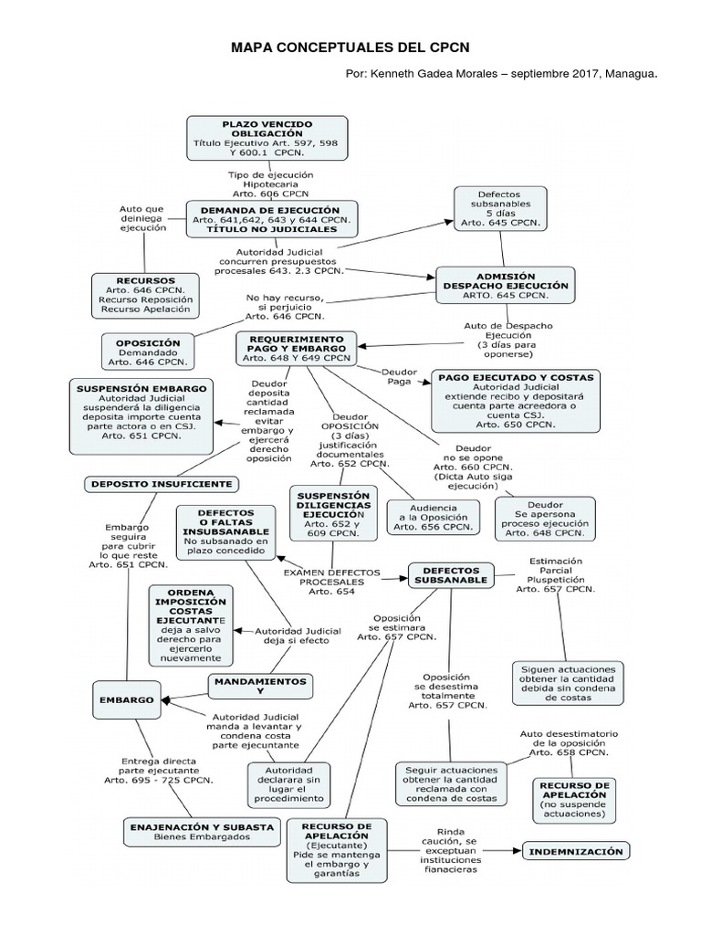 Mapa Conceptuales CPCN 2017 | PDF
