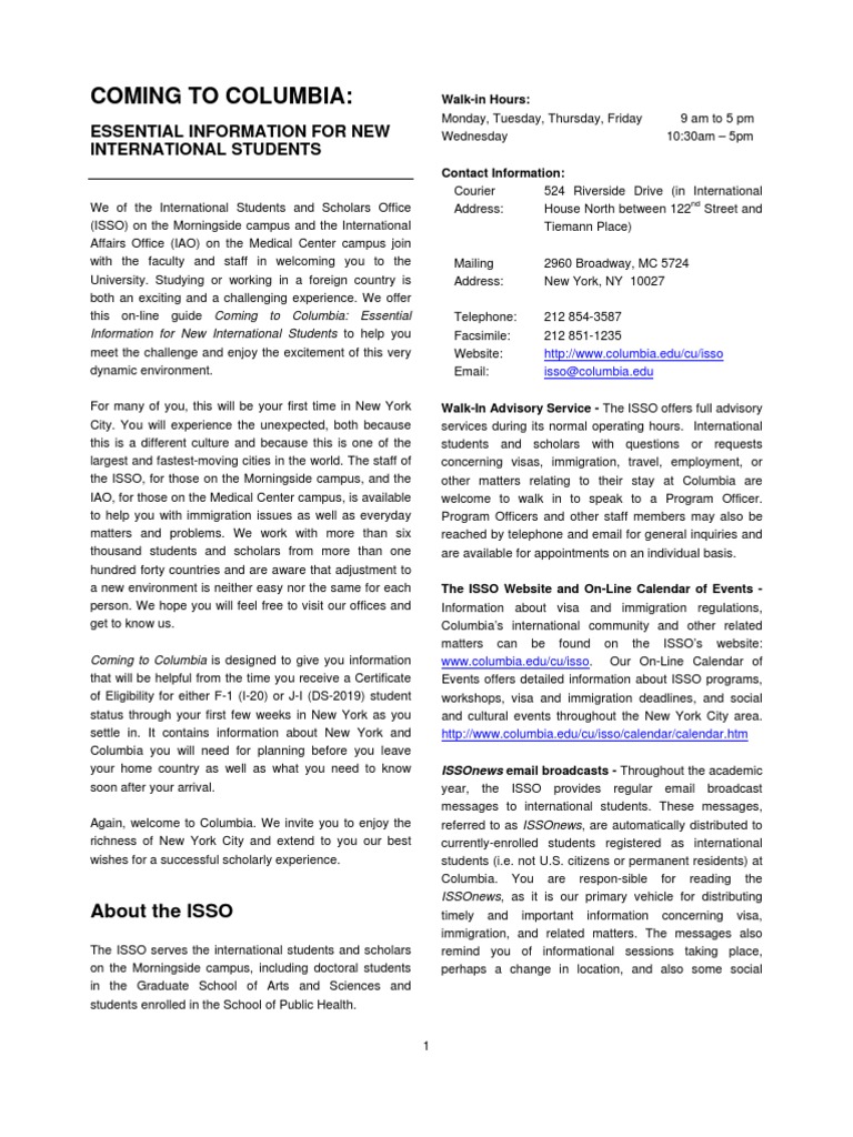 Coming To Columbia | PDF | Immigration Law | Travel Visa