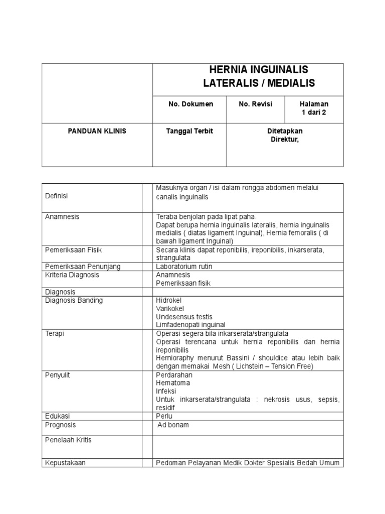 PPK (Hernia Inguinalis) Polos | PDF