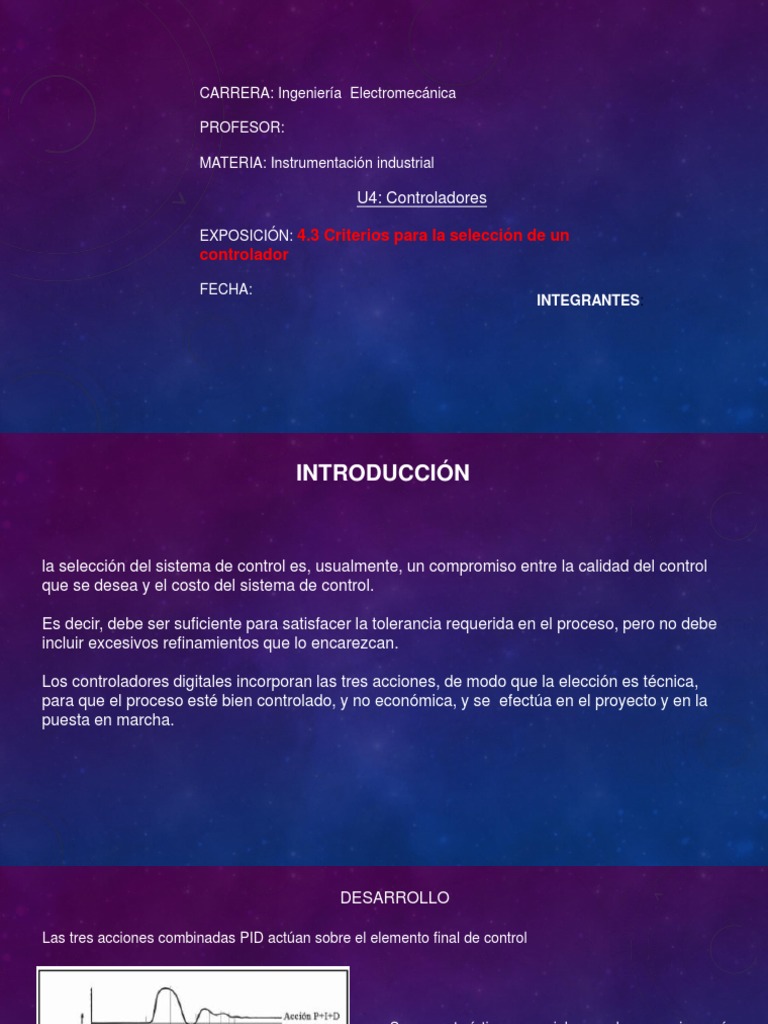 Criterios para La Selección de Un Controlador | PDF | Science | Ingeniería