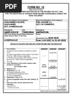 Form 16 WORD FORMATE | PDF | Salary | Tax Deduction