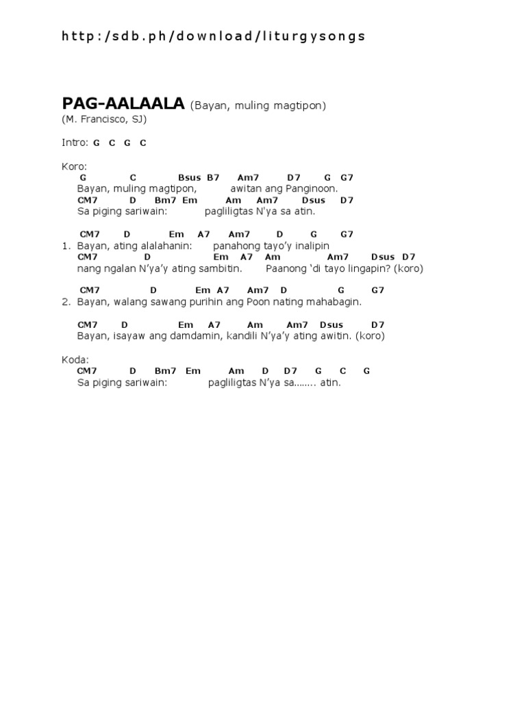 PAG-AALAALA-Bayan Muling Magtipon Entrance) | PDF