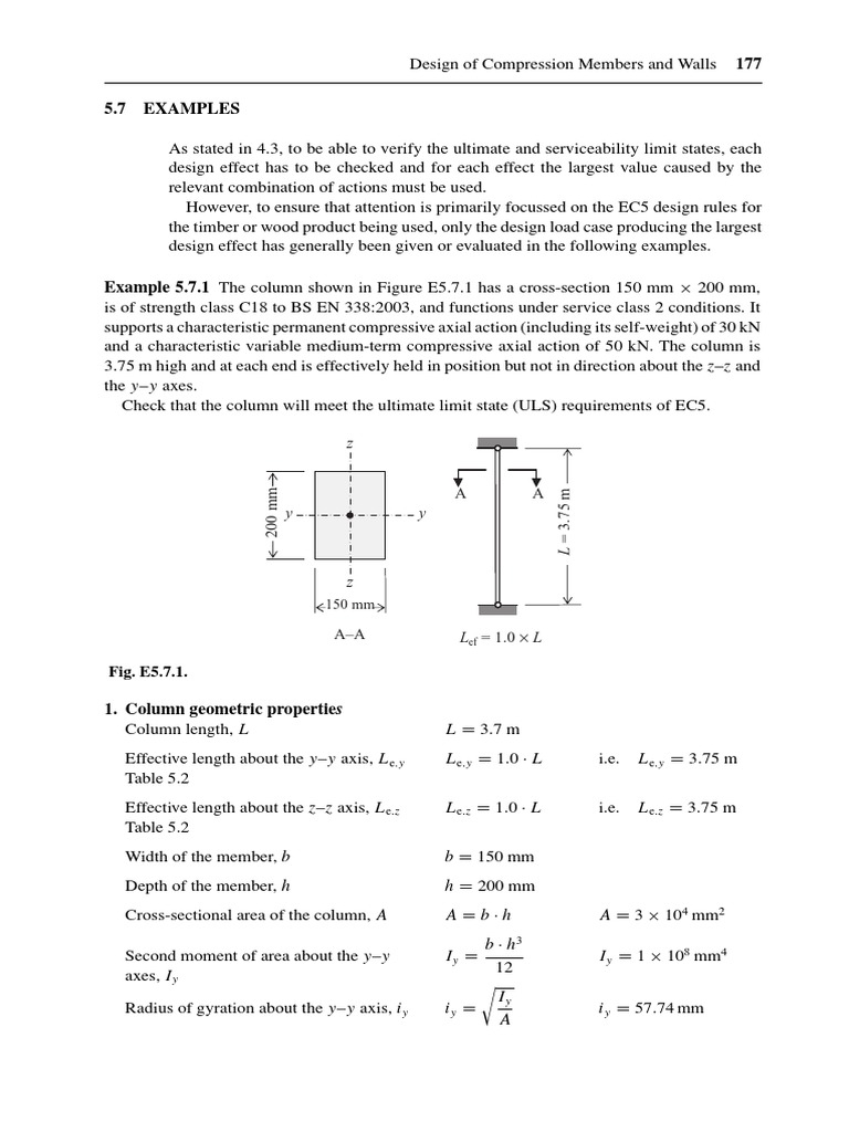 Ejemplos Axial Flexion Porteus | PDF | Buckling | Strength Of Materials