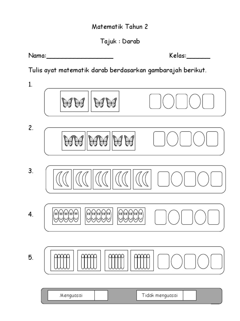 Matematik Tahun 2: Latihan Darab | PDF