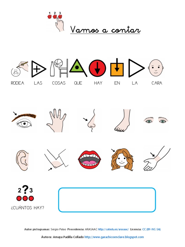 Contando partes del cuerpo para niños | PDF | Hogar, jardinería y ...