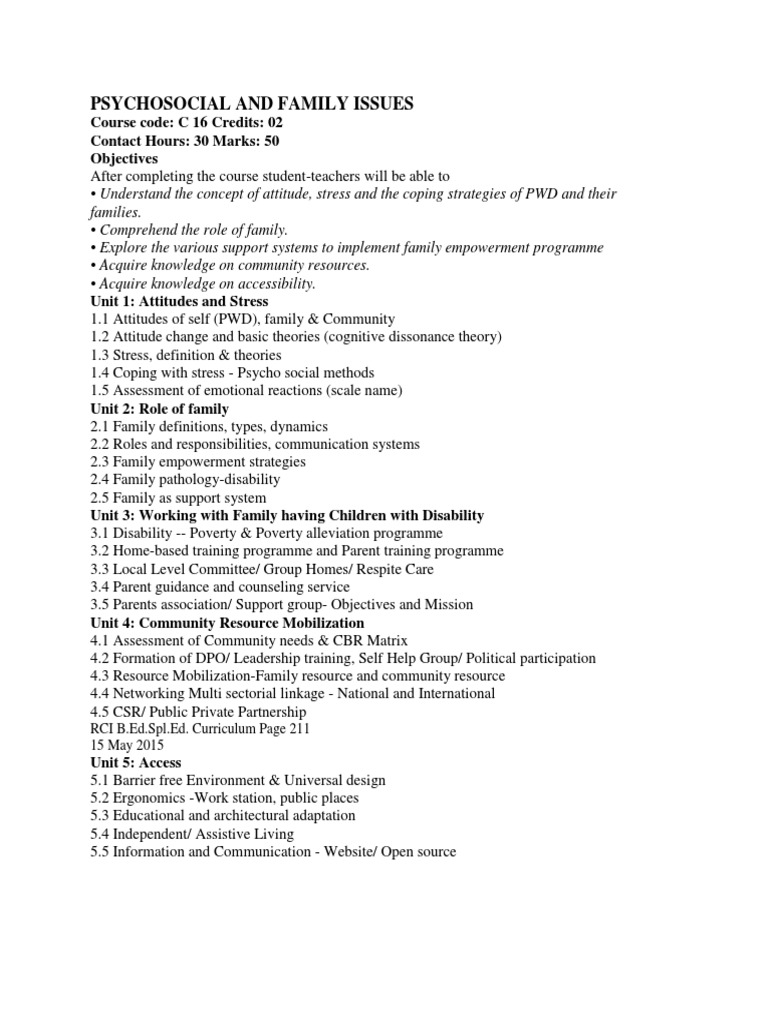 Psychosocial and Family Issues | PDF | Psychosocial | Child Development