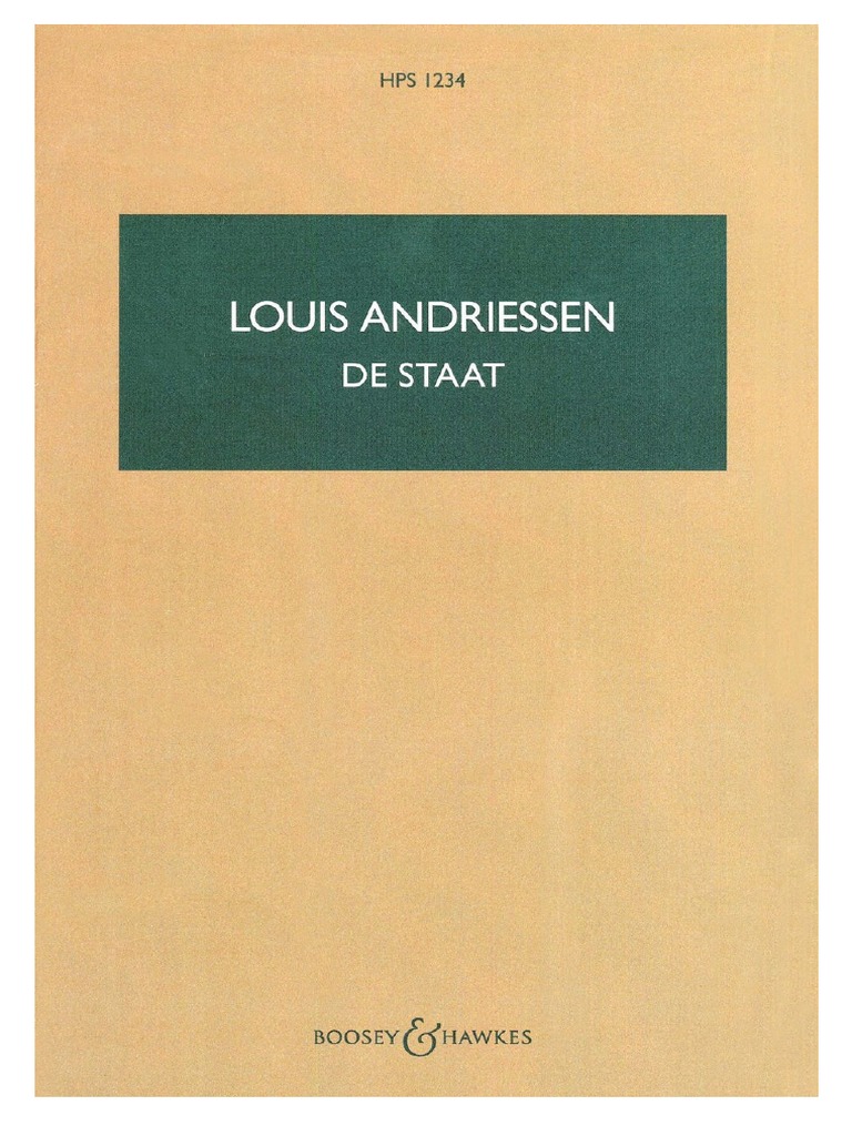Louis Andriessen - de Staat | PDF