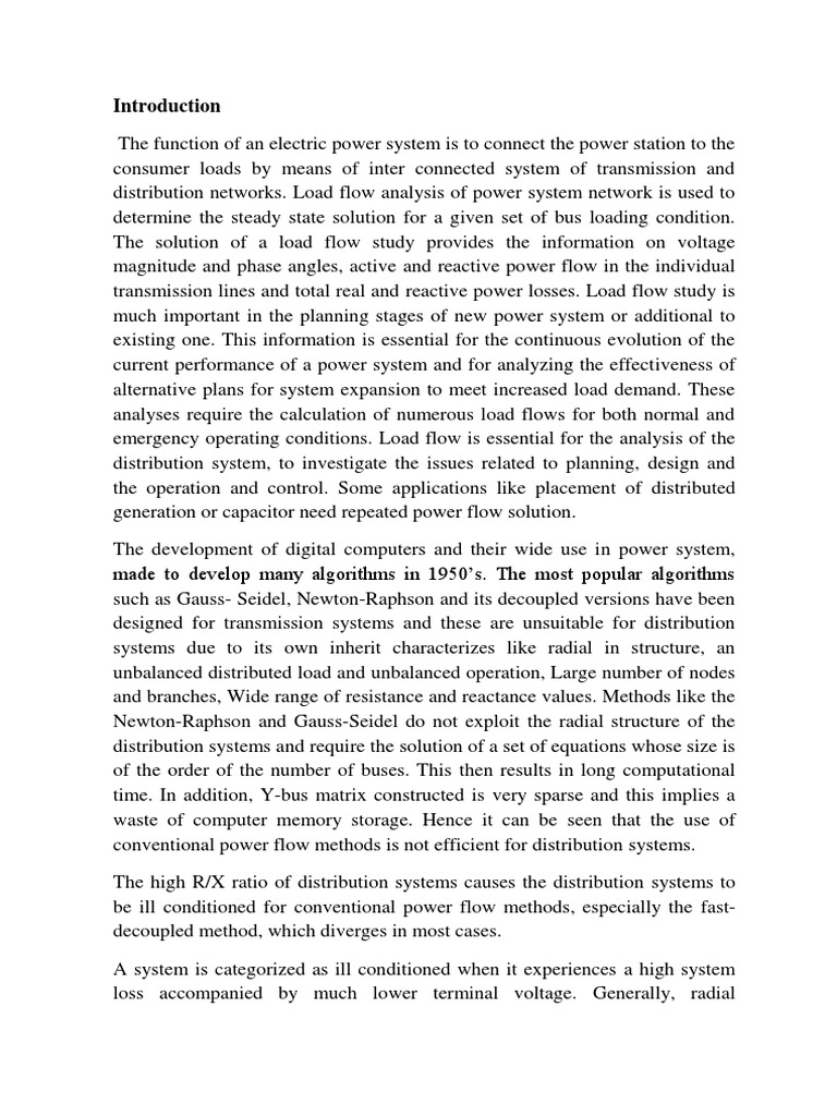 Radial Distribution Network | PDF | Electric Power Distribution ...