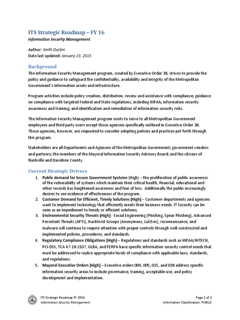 Information Security Management | PDF | Information Security | Regulatory Compliance