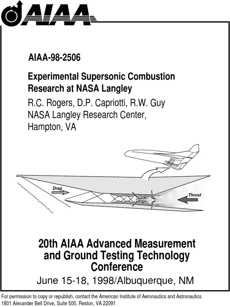 Aiaa 98 2506 | PDF | Jet Engine | Mach Number