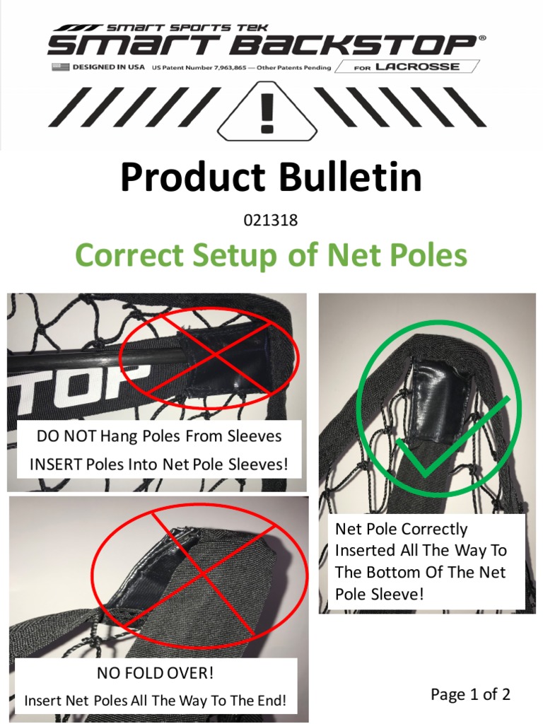 Net Pole Setup Instructions Guide | PDF