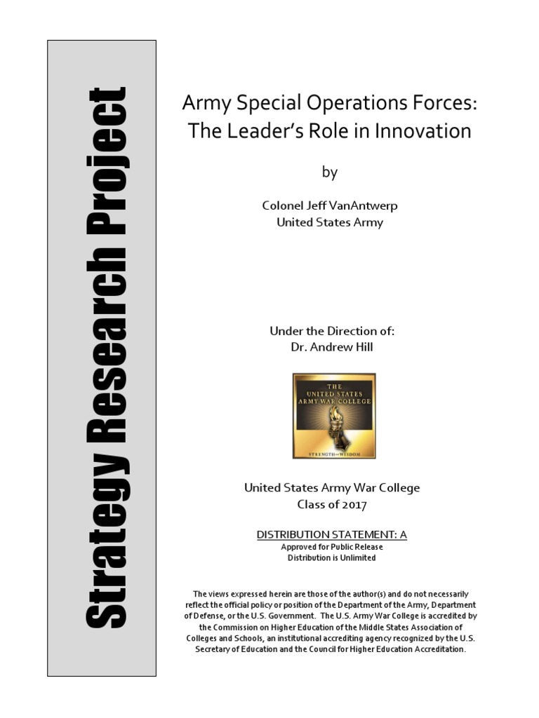 ARSOF Leadership in Innovation | PDF | Strategic Management | Leadership