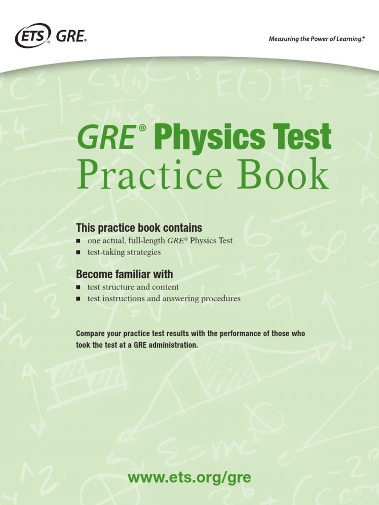 Practice Book Physics | PDF | Graduate Record Examinations | Electron
