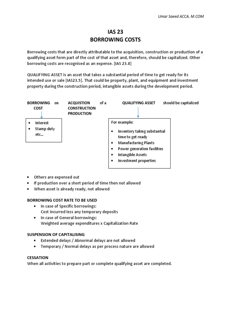 Ias 23 | PDF | Interest | Expense