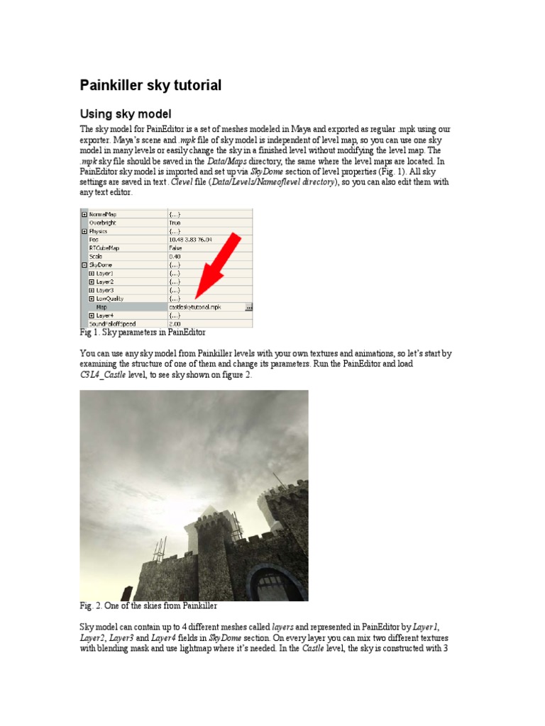 Painkiller Black Edition - Pain Engine - Sky Tutorial | PDF | Texture Mapping | Computer Graphics