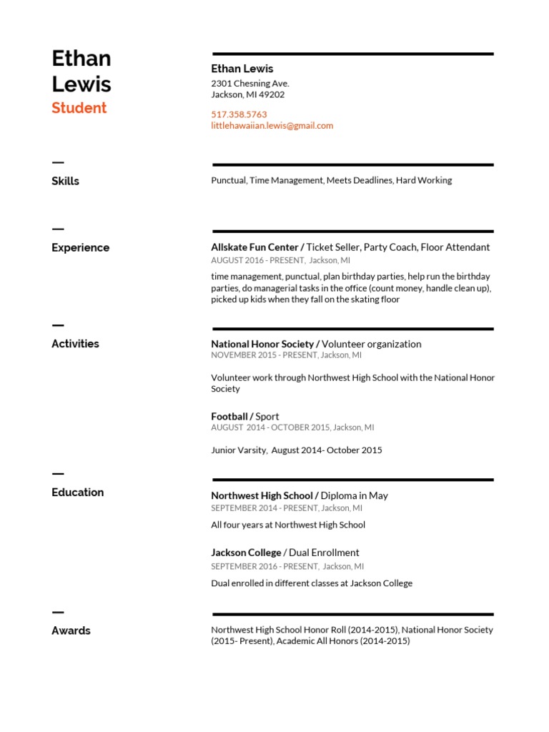 Resume Rough Draft | PDF