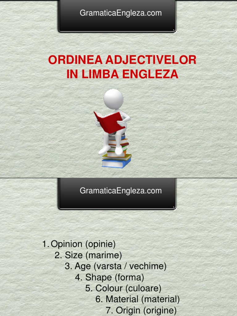 Adjective Order in English Grammar | PDF | Tea | Hot Drinks