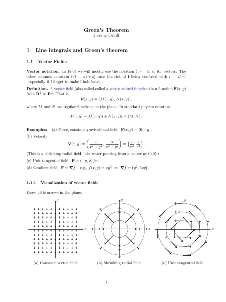 Greens Theorem | PDF | Integral | Gradient