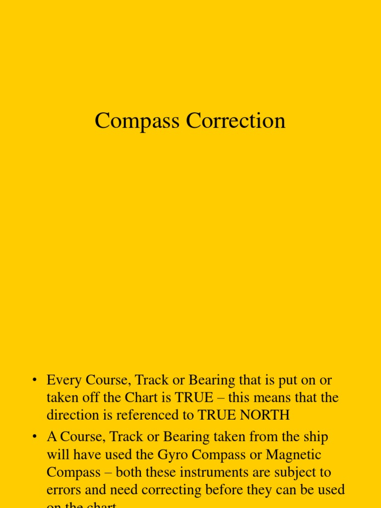 5compass Correction | PDF | Compass | Water Transport