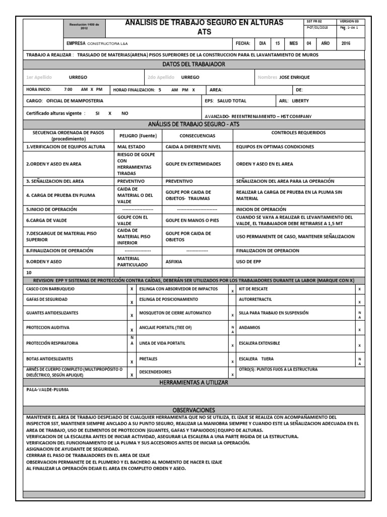 Formato Ats | PDF | Agitación