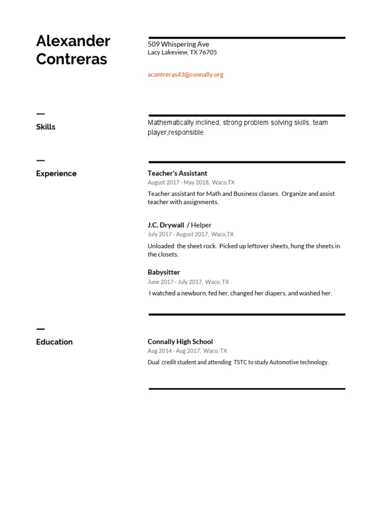 Weebly Resume | PDF
