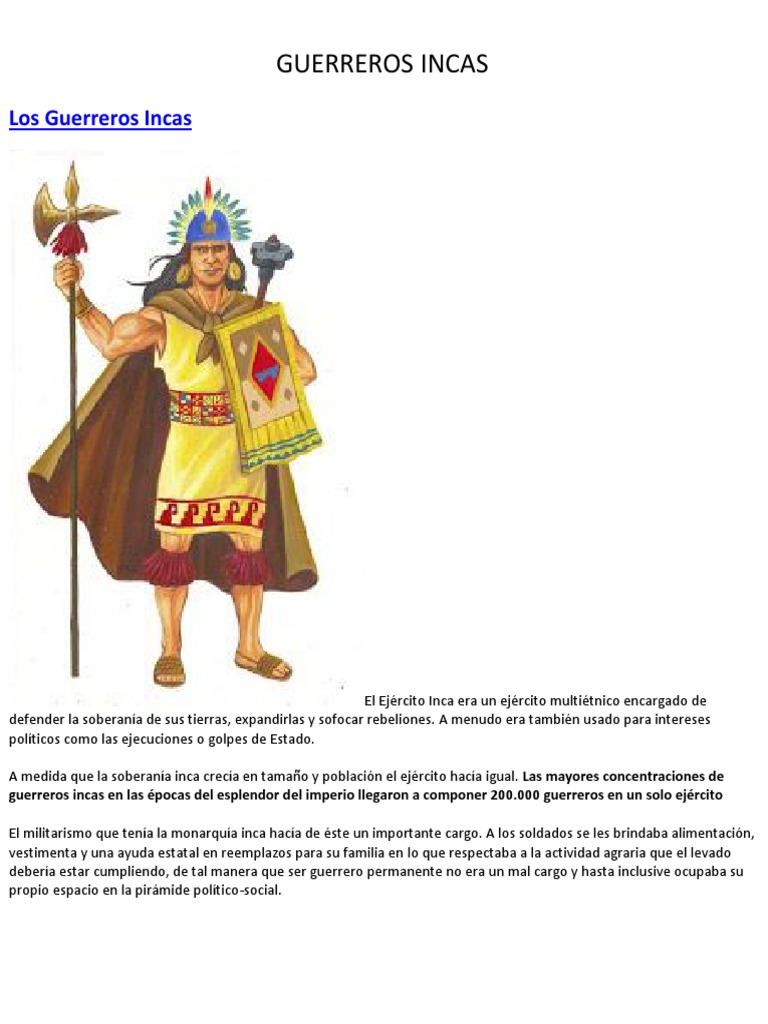 Guerreros Incas | Imperio Inca | Militar