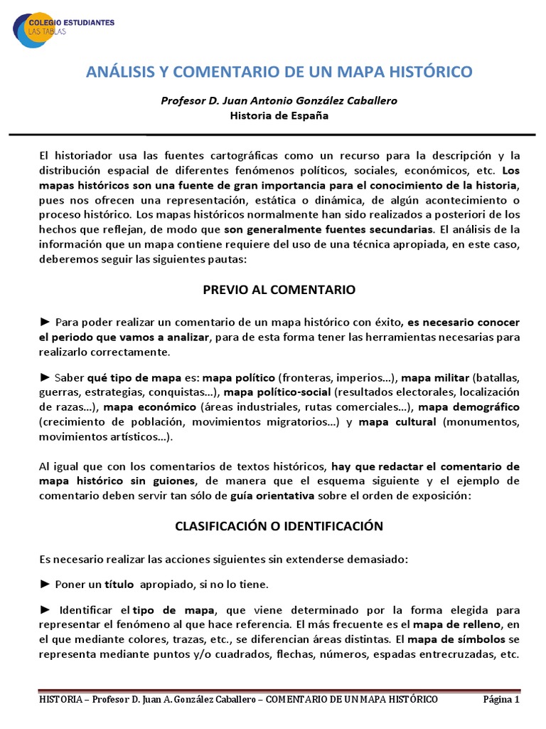 Análisis y Comentario de Un Mapa Histórico PDF | PDF | Guerra peninsular | Mapa