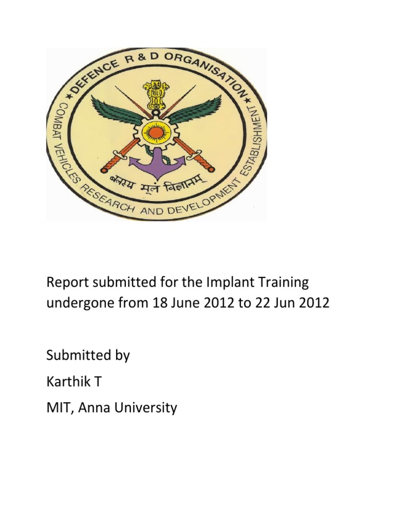 Cvrde Report | PDF | Transmission (Mechanics) | Mechanical Engineering