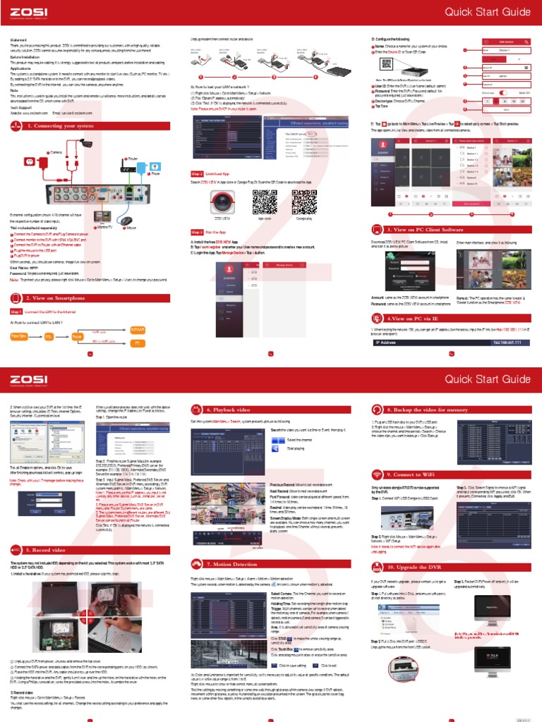 Ahd DVR & Tvi DVR Quick Start Guide | PDF | Digital Video Recorder | Mobile App